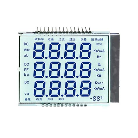 7 Segment Display Lcd Custom Segmented Lcd With Backlight
