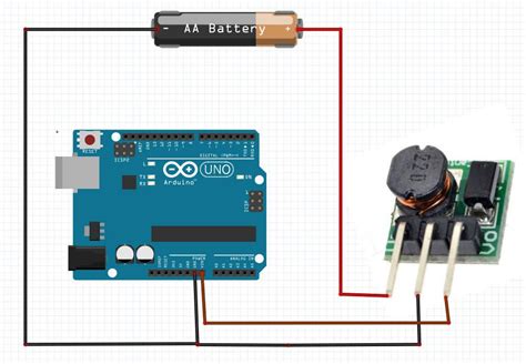 Power Arduino With A V Battery Visuino Visual Development For Arduino