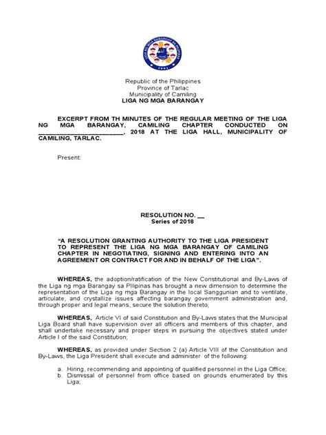 Resolution C Download Free Pdf Ratification Legal Documents