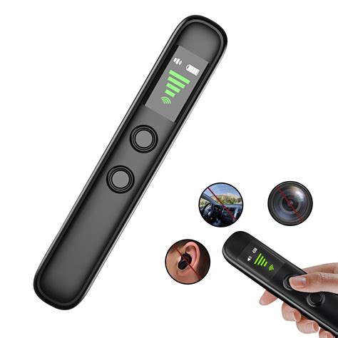 Wfulm Hidden Camera Detectors Portable Anti Spy Detector Bug Detector With Screen Rf Wireless
