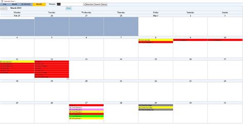 Calendar Printing Assistant Templates Outlook Calendar Printing