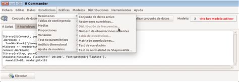R a través de RCommander