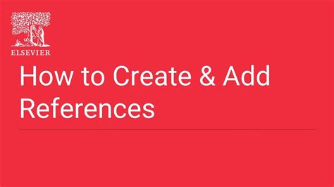 How To Add And Create References Youtube
