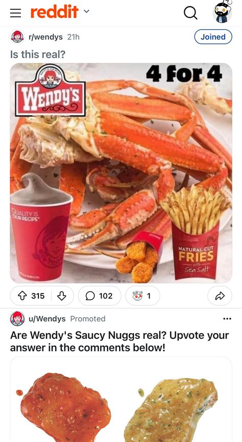 Saw This Ad For Wendys Conveniently Placed Underneath This Post Lmao R Wendys