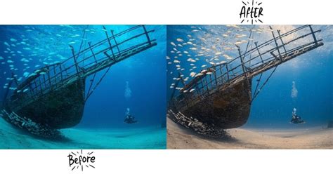 Color Correction For Underwater Photos Retouching Labs
