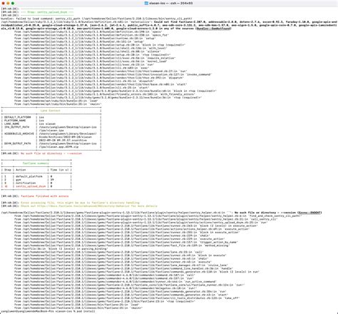 No Such File Or Directory · Issue 163 · Getsentrysentry Fastlane Plugin · Github