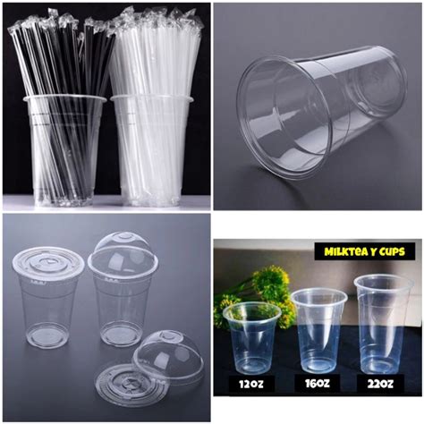 50pcs Milktea Plastic Y Cup Pet Cup With Lid Set 12oz 16oz And