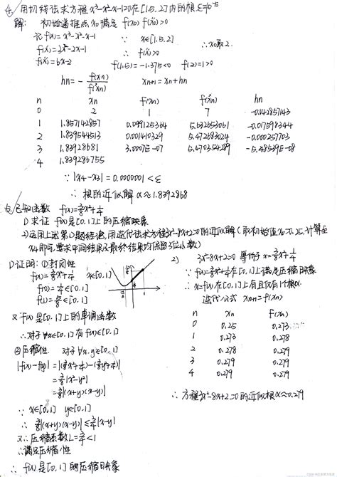 计算方法例题 带导数的差商法 Csdn博客