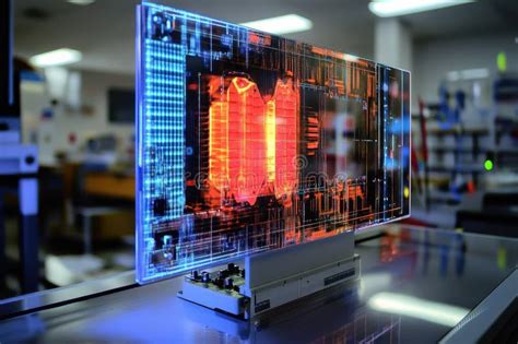 Advanced Display Technology Showcases Vibrant Colors in a Modern Lab Setting Stock Image - Image ...