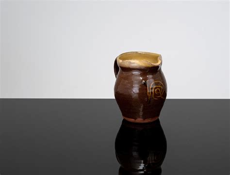 Bernard Leach Slipware Jug C 1930 Oxford Ceramics Gallery
