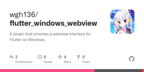 GitHub Wgh Flutter Windows Webview A Plugin That Provides A Webview Interface For Flutter