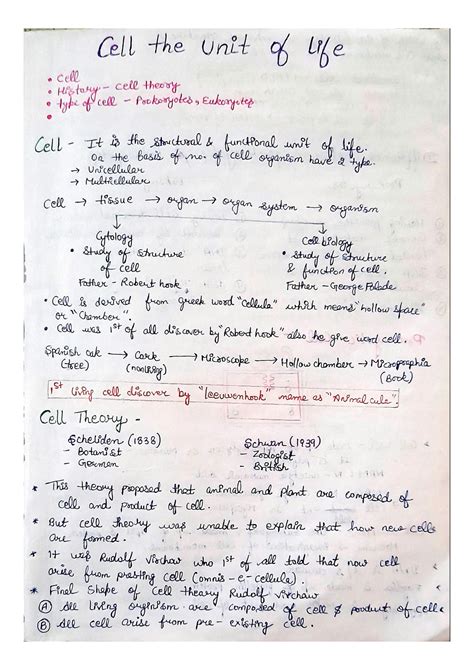 Solution Ch 8 Cell The Unit Of Life Class 11th Biology Ncert Full
