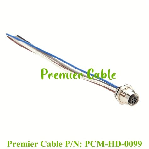 Profibus Can Bus Cc Link Circular Connector M12 B Coding 5 Pin Female Panel Chassis Front