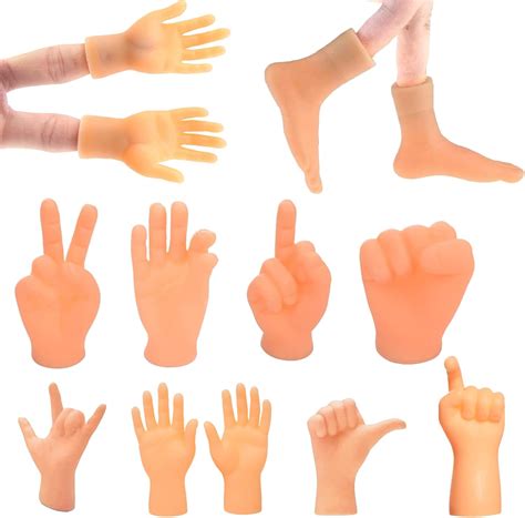 Eachpt Tiny Hands 11 Pieces Tiny Hands Game Tiny Hands For Fingers Miniature Little Hands
