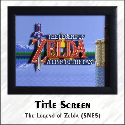 Title Screen The Legend Of Zelda Snes Shadow Box Album On Imgur