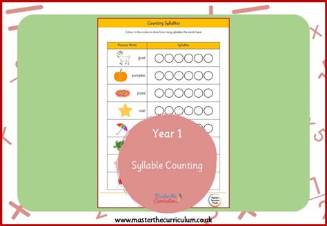Syllable Counting Master The Curriculum