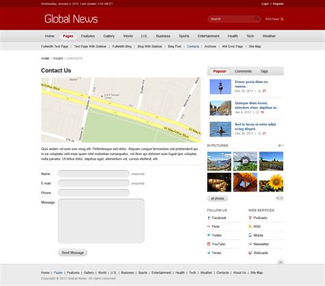 Global News Portal HTML CSS Template By Monkeysan ThemeForest