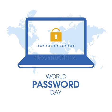 World Password Day Vector Stock Vector Illustration Of Blue 267422244