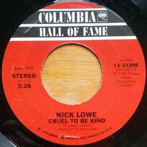 Nick Lowe Cruel To Be Kind So It Goes 1980 Terre Haute Pressing