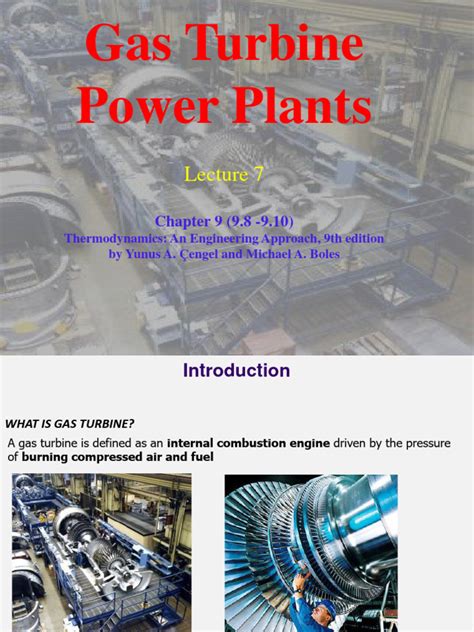 Lec 7 Pp Gas Turbine Pp Download Free Pdf Gas Turbine Gases