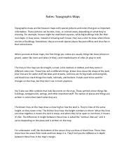 Topographic Maps Notes Pdf Notes Topographic Maps Topographic Maps Are Like Treasure Maps