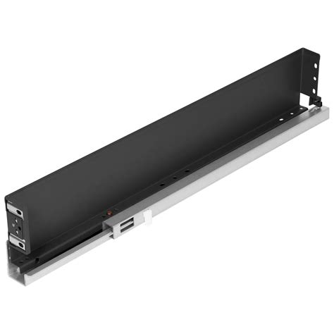 Szuflada Simplex H 88 L 300mm Częściowy Wysuw Niska Antracyt Locker