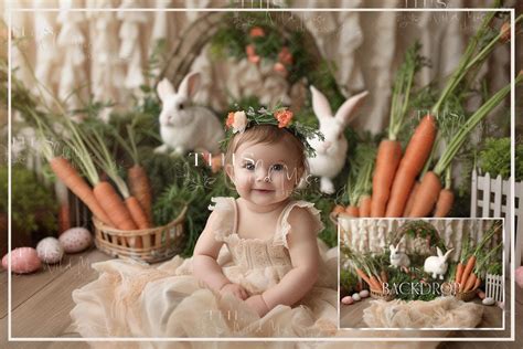 Easter Studio Digital Backdrop Easter Portrait Digital Backdrop