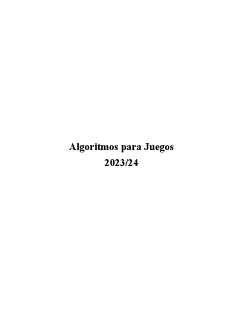 apuntes algoritmos para juegos pdf