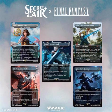 Secret Lair X Final Fantasy Weapons Non Foil Edition Secret Lair