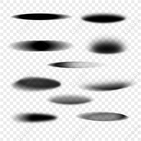 Object Shadow Gradient Black And White Projection Circle Abstract Png