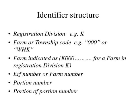Ppt A Proposal For A Namibian Unique Parcel Identifier Powerpoint