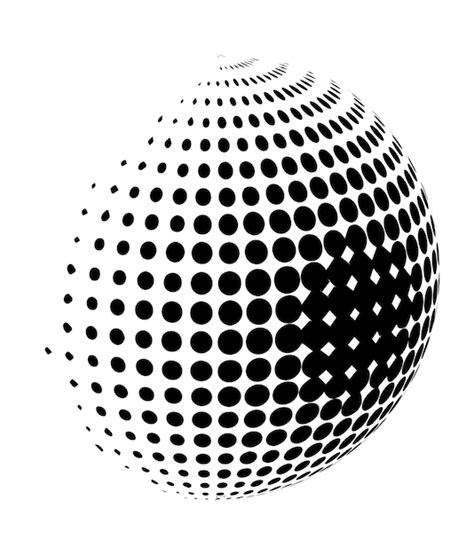 Premium Vector Shape Halftone