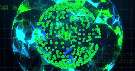 Animation Of Network Of Digital Icons And Connections Over Spinning Globe Stock Video Video Of