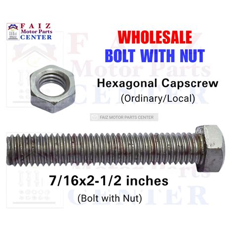 Ordinary 716 X 2 12 Inches 16 Sa Yabetoolsbolt With Nut Hex