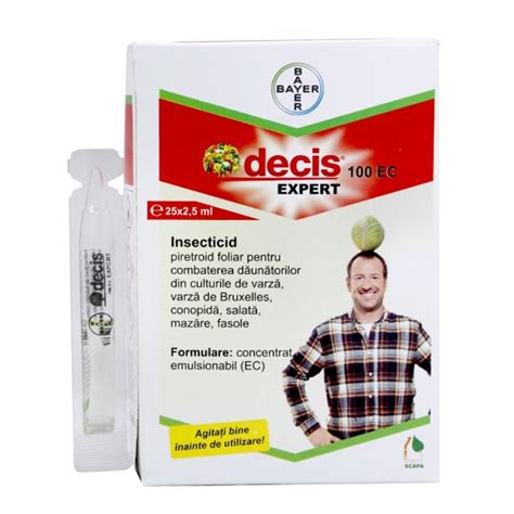 Insecticid Foliar Piretroid Bayer Decis Expert 100 Ec 75ml