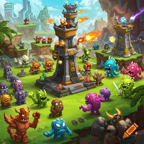 Tower Defense Simulator On Craiyon