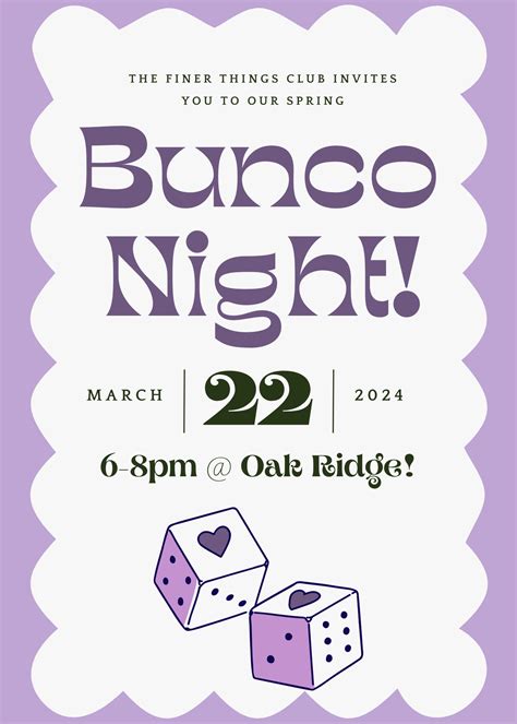 Ladies Bunco Night — Oak Ridge Church Of Christ