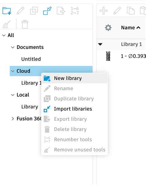 unable to create a cam tool or library in fusion