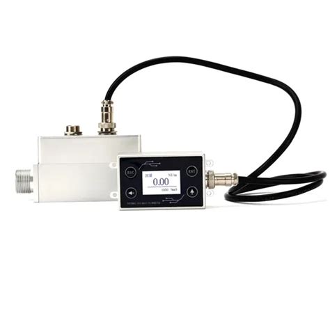 Low Flow Split Air Micro Thermal Gas Mass Flow Meter With Remote Display Gas Mass Flow Sensor