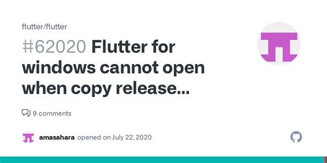 Flutter For Windows Cannot Open When Copy Release Folder To Another