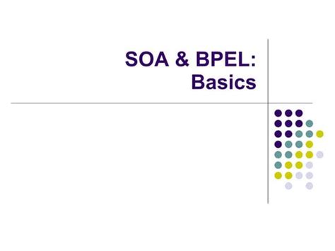 Characterstics Of Soa Pdf