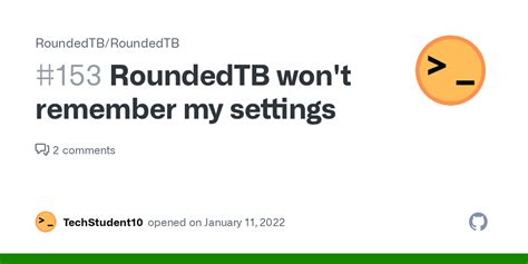 Roundedtb Wont Remember My Settings · Issue 153 · Roundedtbroundedtb · Github