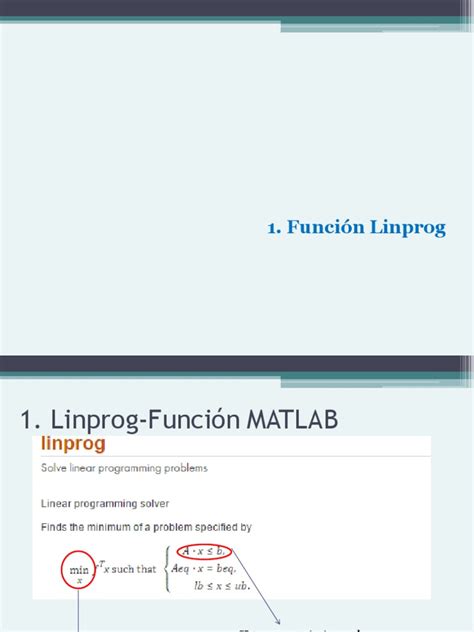 Función Linprog Pdf