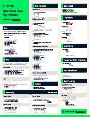 Python For Data Science Keras Cheat Sheet Model Architectures Course Hero