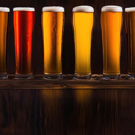 Premium Ai Image Full Beerglasses