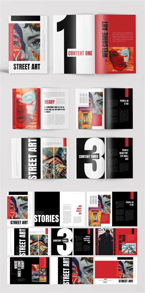 Art Magazine Page Layout
