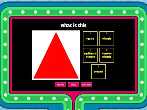 Polygons Gameshow Quiz