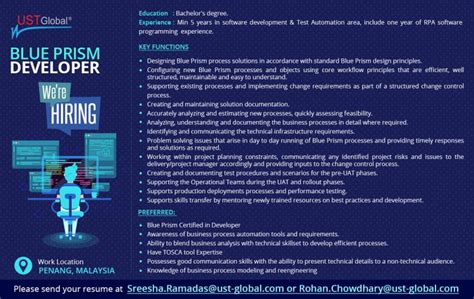 Rohan Chowdhary On Linkedin Rpa Blueprism Selenium Tosca Penang