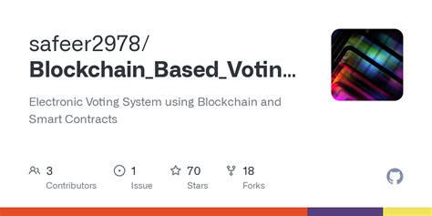 Blockchainbasedvotingsystemreadmemd At Master · Safeer2978