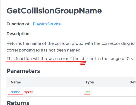 Physicsservice Getcollisiongroupname Confusing Argument Naming Documentation Issues